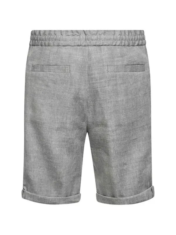 Brunello Cucinelli Chevron-pattern Pleated Shorts