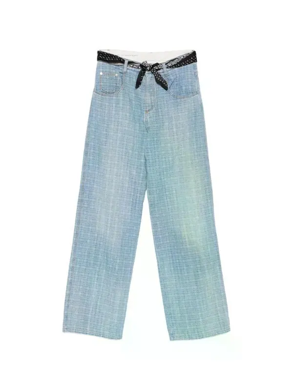 Ermanno Scervino Check-pattern Wide-leg Jeans