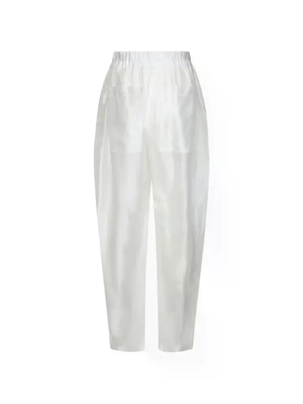 DARKPARK Sheer Balloon-leg Trousers - White