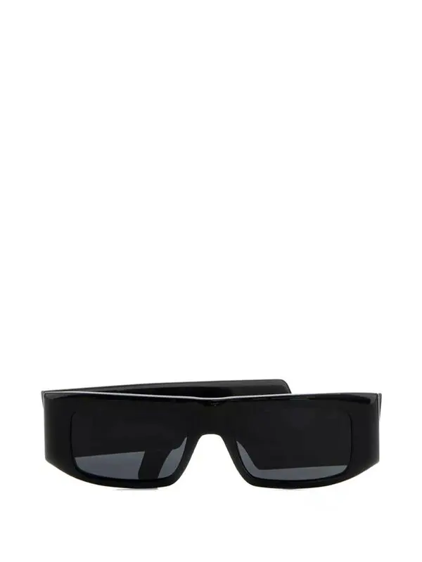 Valentino Garavani Vlogo Signature Rectangle-frame Sunglasses - Black