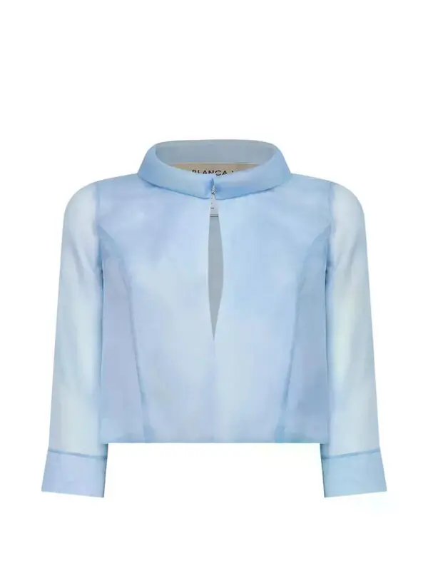 BLANCA VITA Funnel-neck Cropped Jacket
