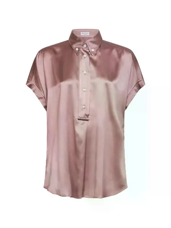 Brunello Cucinelli Kimono-sleeve Shirt - Pink