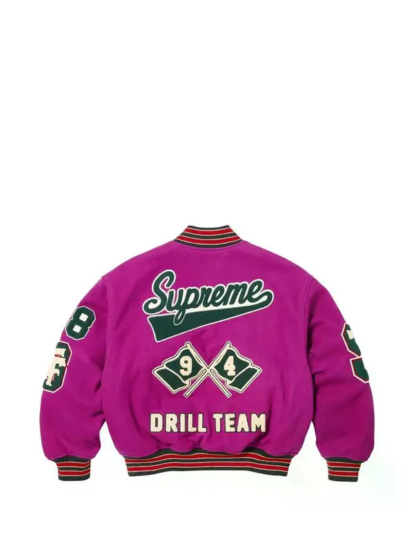 Supreme Drill Team Patch-detail Varsity Jacket