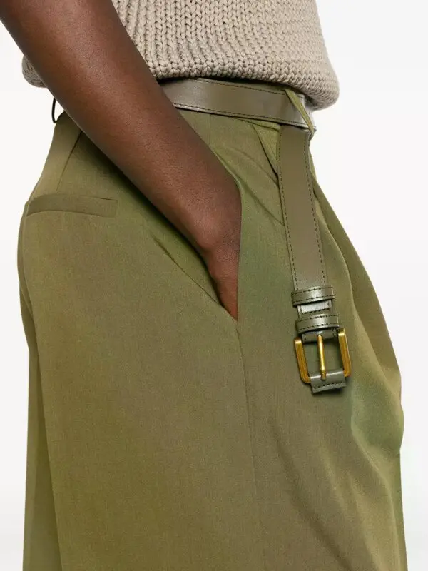 Imperial Belted Pleated Trousers