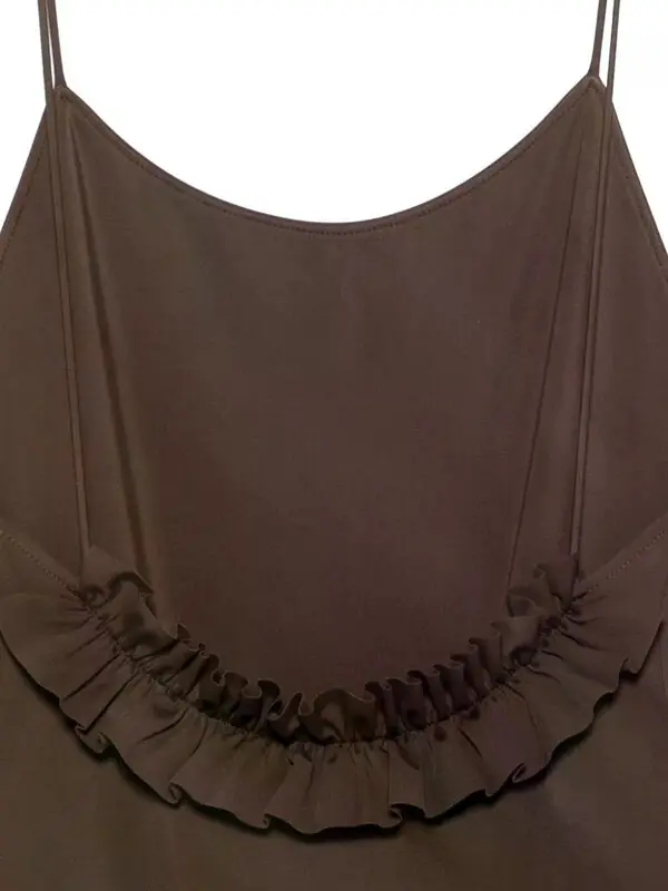 Jacquemus The Cabana Ruffled Swimsuit - Brown