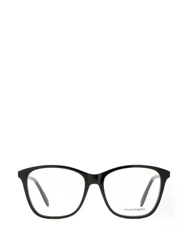 Alexander McQueen Square Frame Eyeglasses - Black
