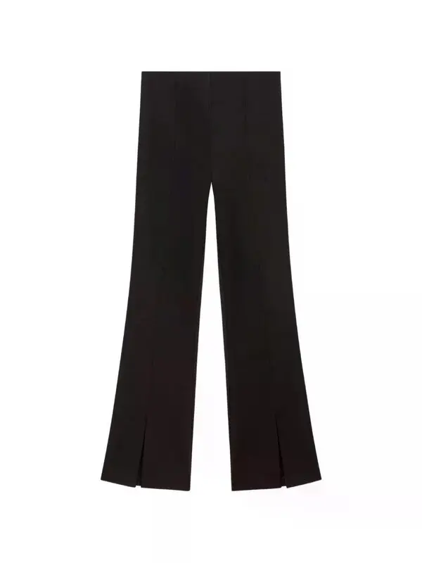 Maje Flared Trousers With Slit Hems