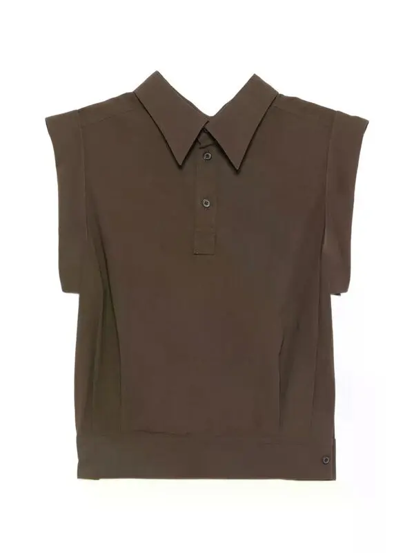 Issey Miyake Odd Blouse - Brown