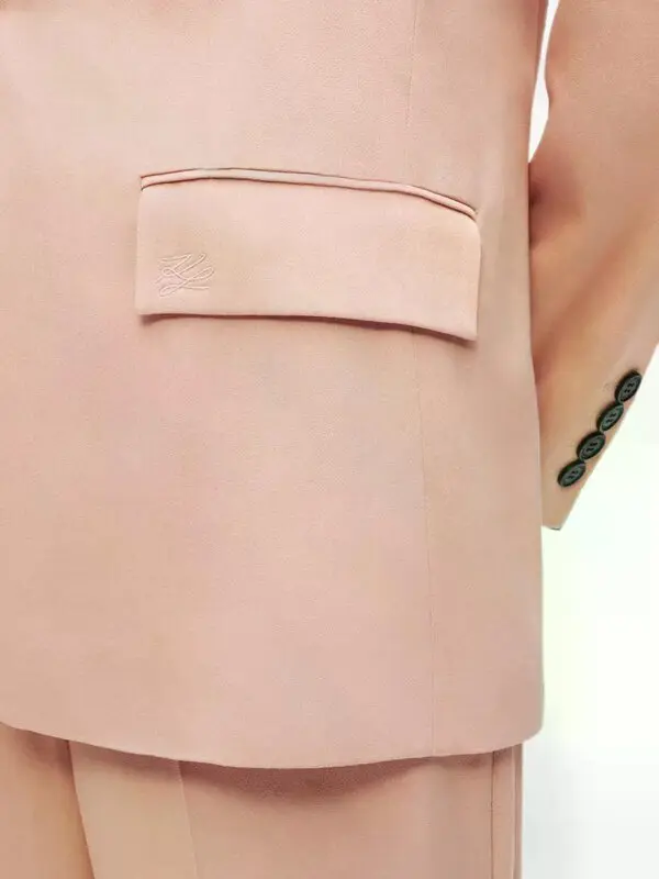 Karl Lagerfeld Single-breasted Fluid Blazer