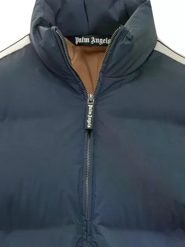 Palm Angels Logo-print Side-stripe Jacket - Blue