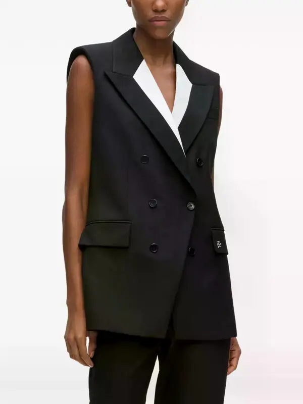 Karl Lagerfeld Double-breasted Tailored Vest