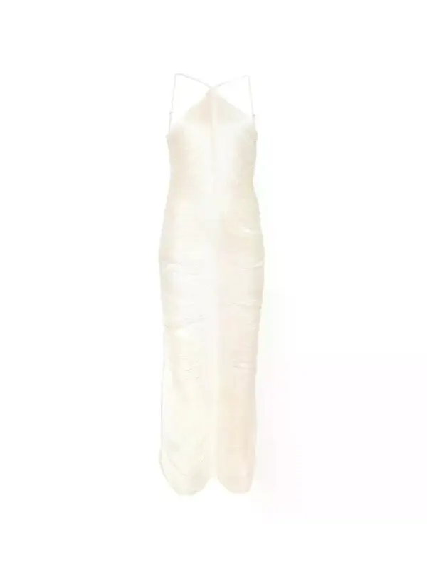 BLESS Fringed Halterneck Dress