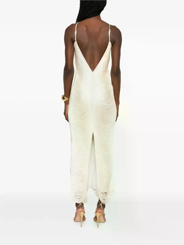 BLESS Fringed Halterneck Dress