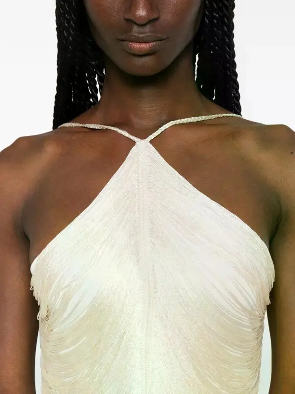 BLESS Fringed Halterneck Dress