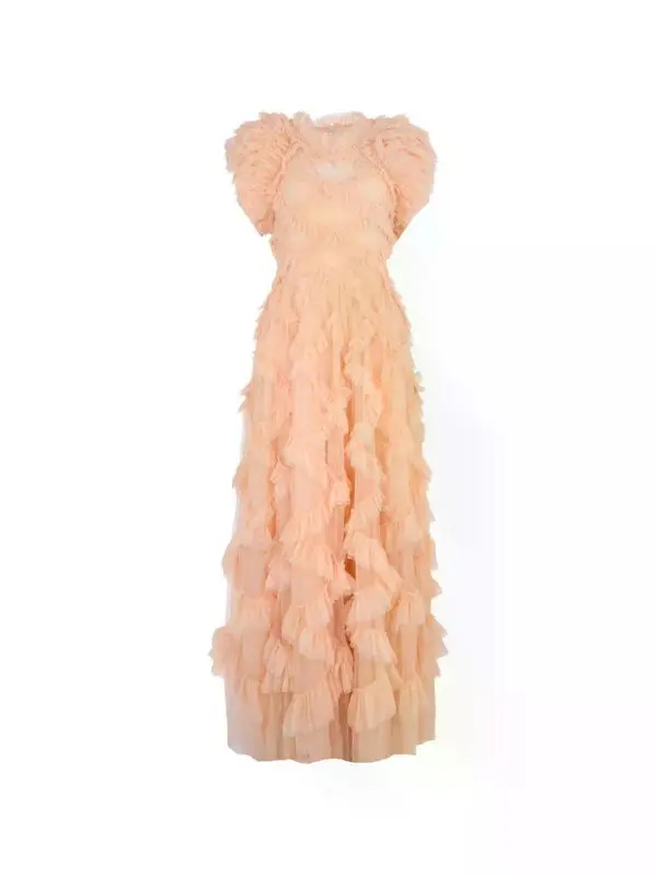 NEEDLE & THREAD Genevieve Ruffled Gown - Pink