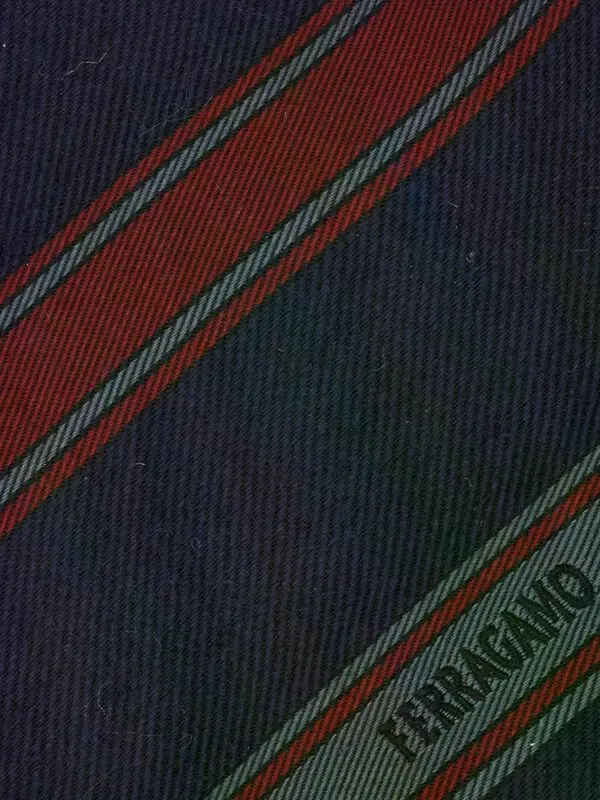 FERRAGAMO Jacquard Striped-pattern Neck Tie
