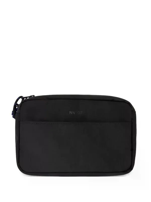 Nn07 Logo-print Wash Bag - Black