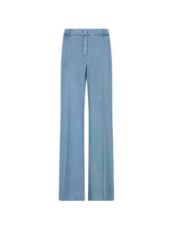 KILTIE Andrea Pressed-crease Trousers - Blue