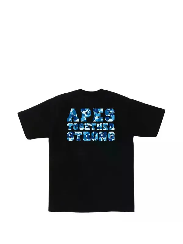 A BATHING APE Abc Camo College T-shirt - Black