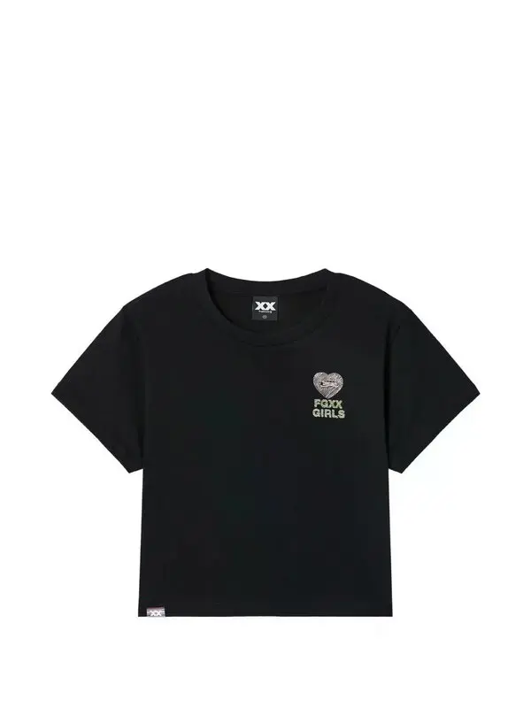 FINGERCROXX Heart-print T-shirt - Black