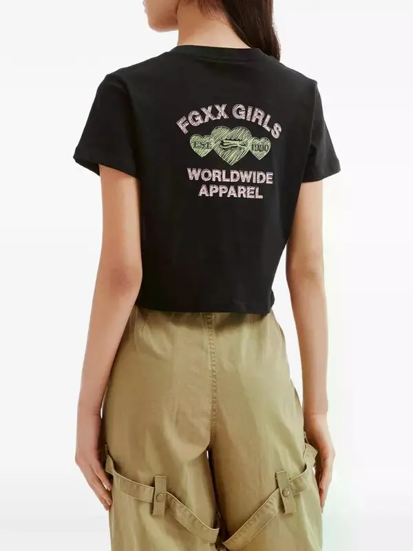 FINGERCROXX Heart-print T-shirt