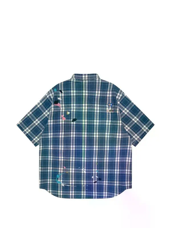 AAPE BY *A BATHING APE Splatter Plaid Shirt