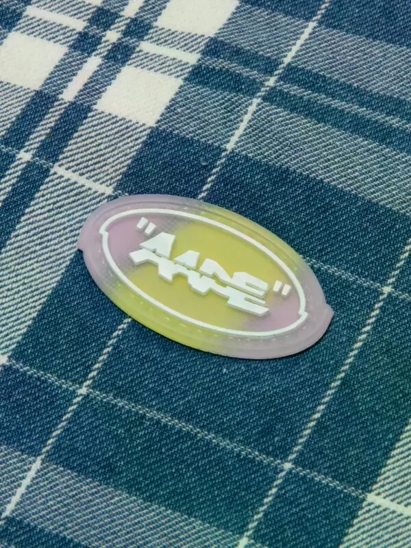 AAPE BY *A BATHING APE Splatter Plaid Shirt