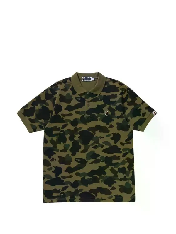 A BATHING APE Camouflage-print Polo Shirt