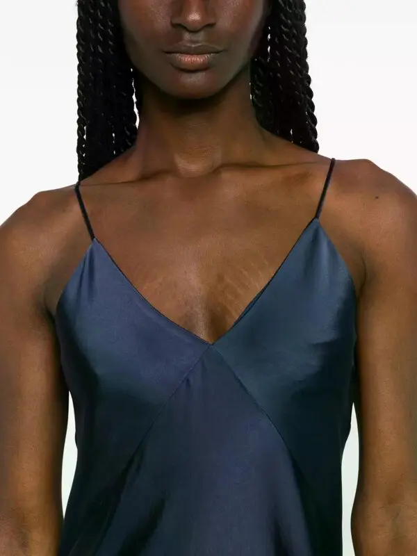 Max Mara Calante Asymmetric Draped Dress - Blue