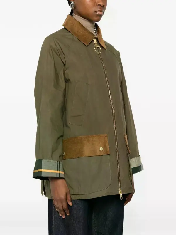 Barbour Corduroy-collar Jacket - Green