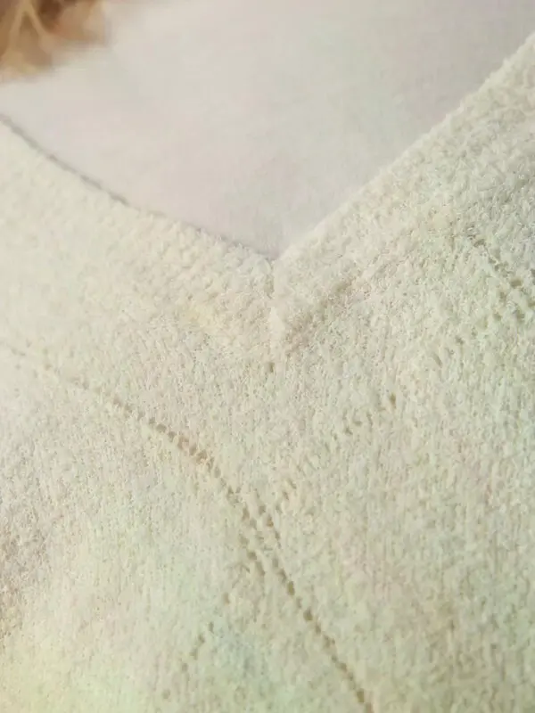 American Vintage Diamond-knit V-neck Sweater