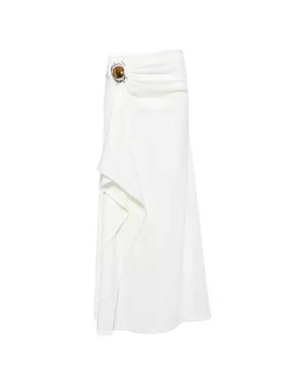 Christopher Esber Occhio Crystal-embellished Skirt - White
