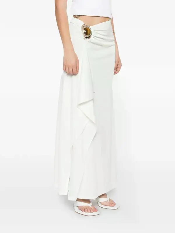 Christopher Esber Occhio Crystal-embellished Skirt - White