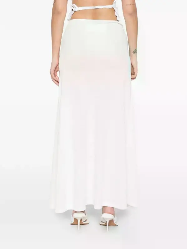 Christopher Esber Occhio Crystal-embellished Skirt - White