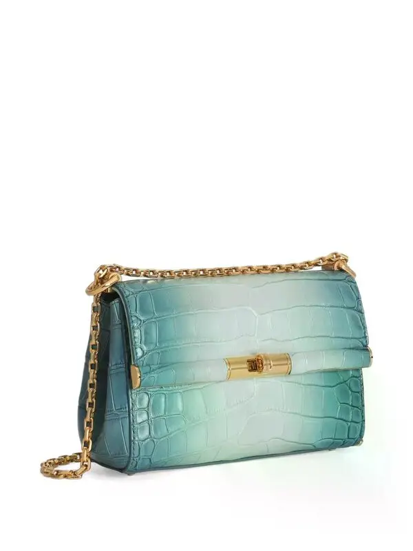 Dolce & Gabbana Marlene Alligator Mini Crossbody Bag - Blue