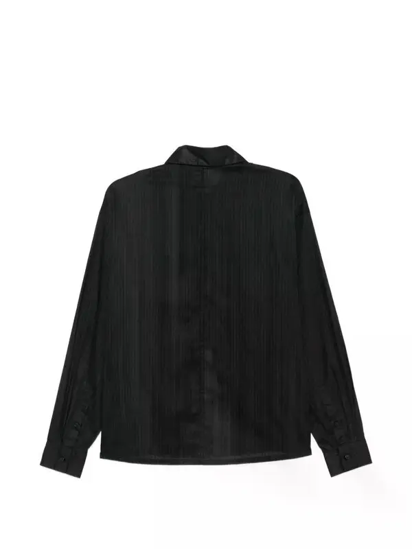 WON HUNDRED Maza Striped Shirt - Black