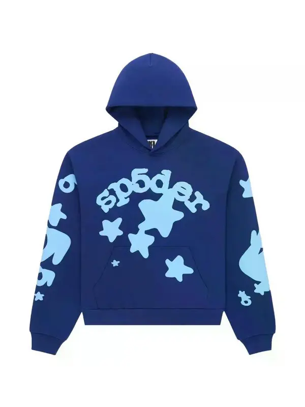 SP5DER Beluga Graphic Hoodie - Blue
