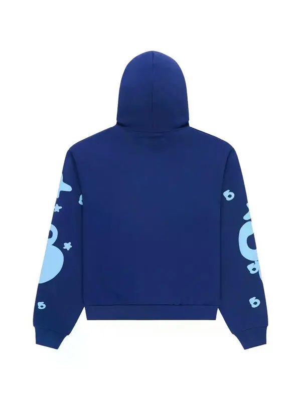 SP5DER Beluga Graphic Hoodie - Blue
