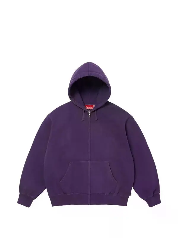 Supreme Cut-out Zip-up Hoodie - Purple