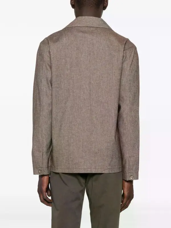 VELA SHOP Patch-pocket Long-sleeve Shirt