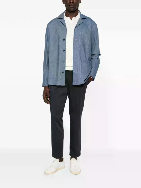VELA SHOP Patch-pocket Button-up Shirt