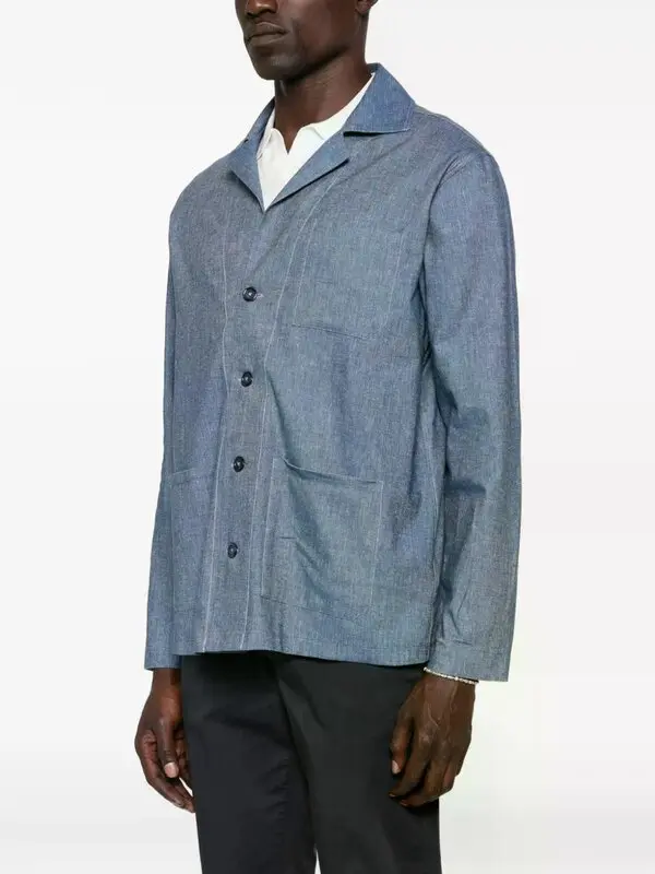 VELA SHOP Patch-pocket Button-up Shirt
