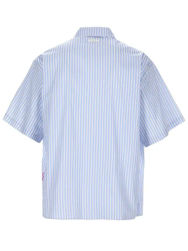MSGM Printed Shirt - Azure