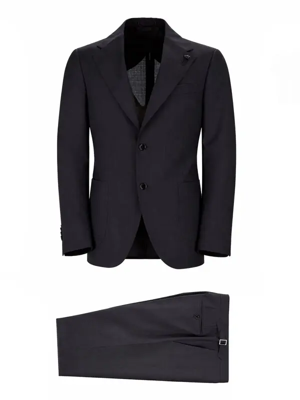 LARDINI Wool Two-piece Suit - Black