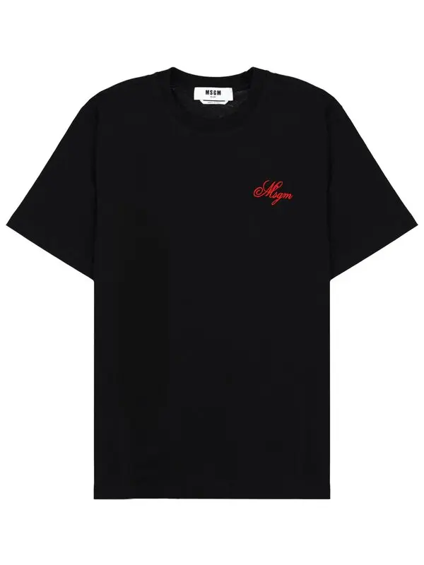 MSGM T-shirt Con Logo - Black