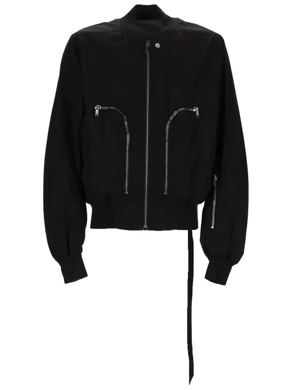Rick Owens Bauhaus Flight Jacket - Black