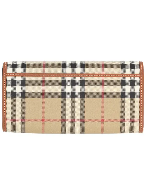 Burberry Portafoglio "continental Check - Beige