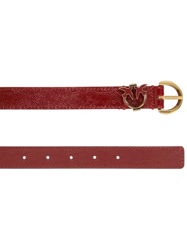 Pinko Belt With Logo - Red