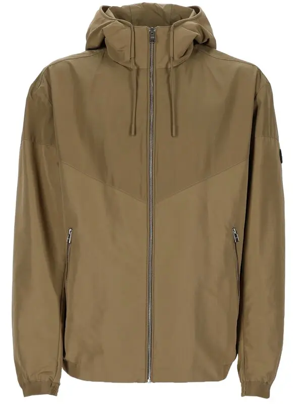 BOSS Zip-up Hooded Jacket - Beige