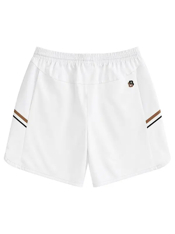 BOSS Shorts With Logo - White